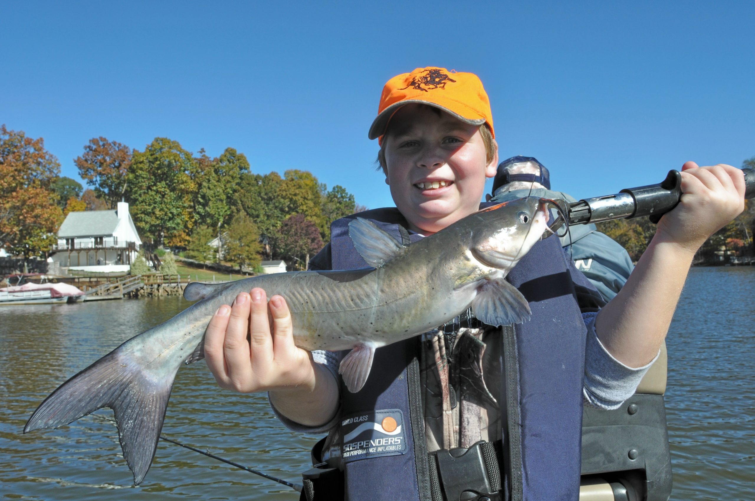 Lake Hickory anglers catching big channel cats along river channel