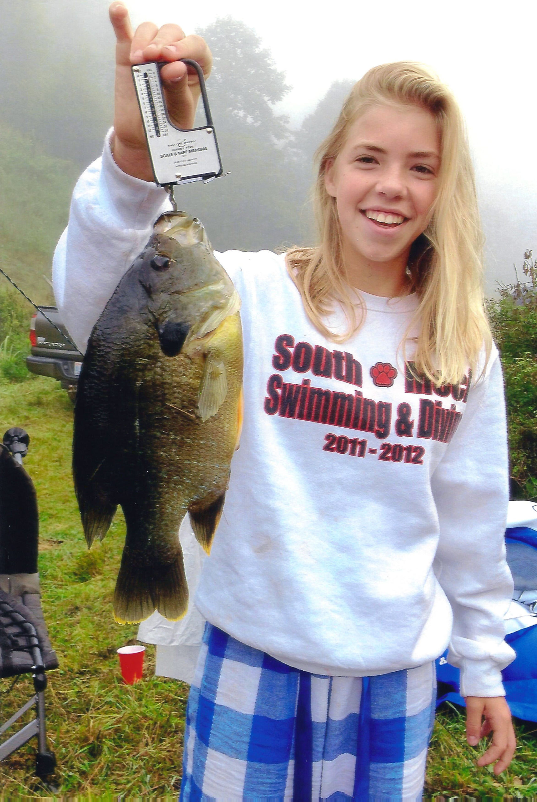 Creston pond produces state-record green sunfish for Charlotte girl
