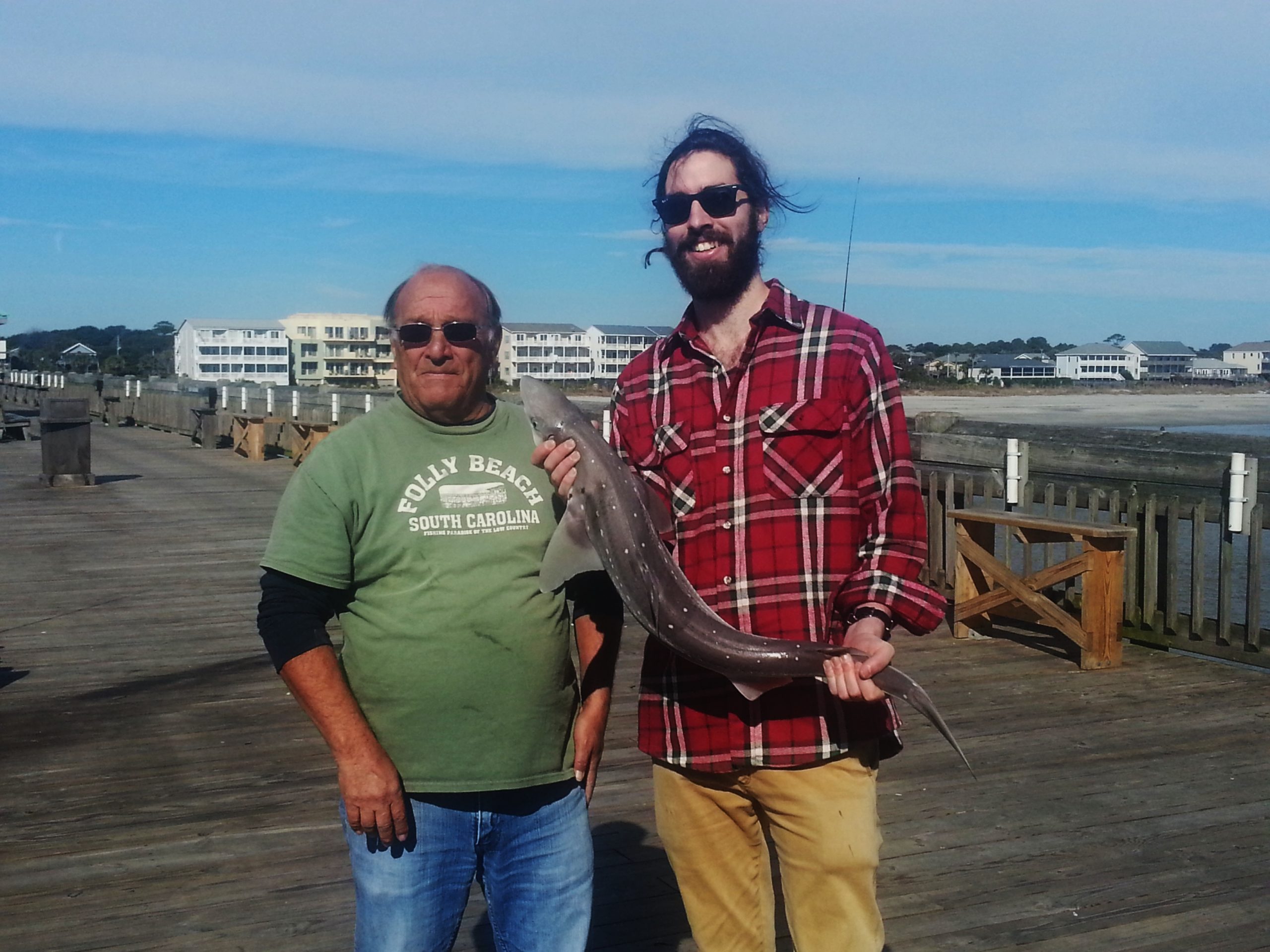 Dogfish sharks breaking up winter monotony for South Carolina pier ...