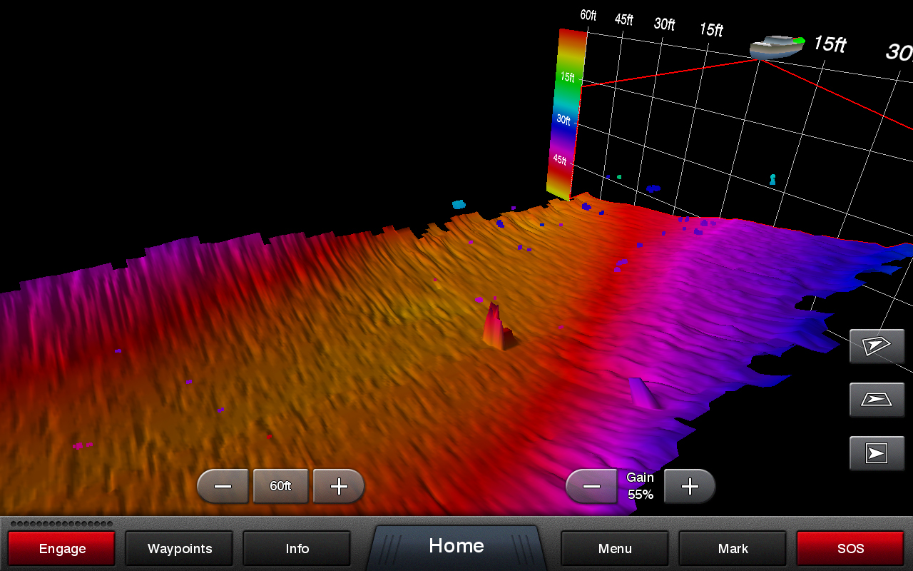 Garmin’s new Panoptix sonar delivers a video-like screen picture of fish