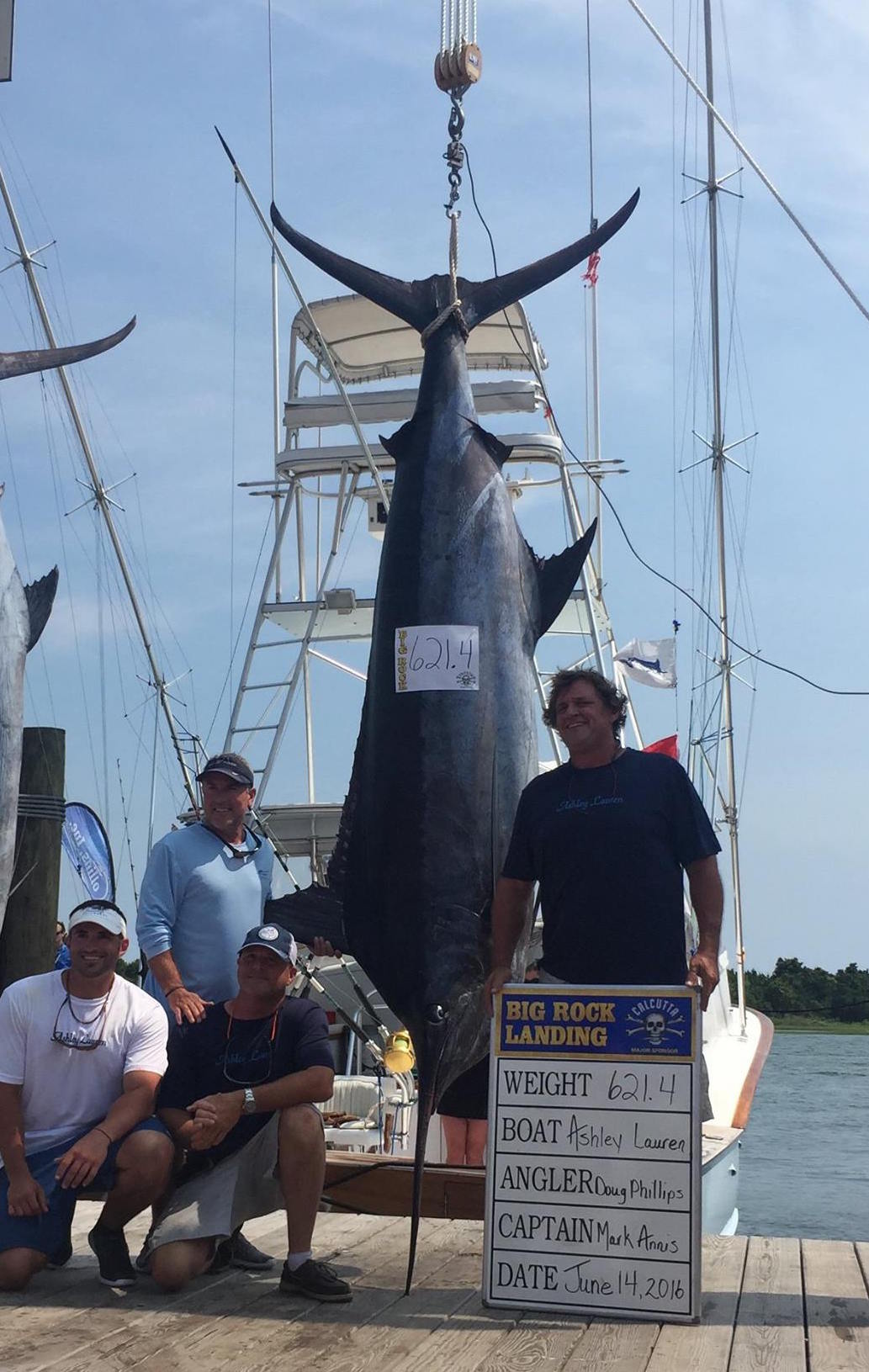 3 blue marlin brought to scales on day 2 of 2016 Big Rock
