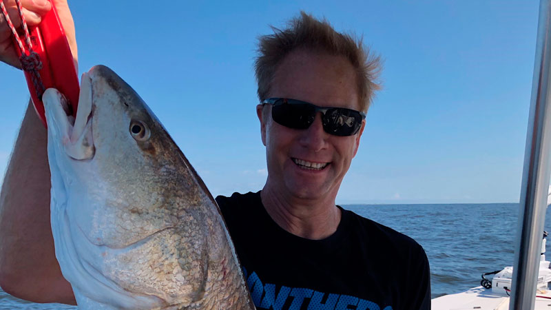 Big Oak Island redfish for Chris Flanigan - Carolina Sportsman