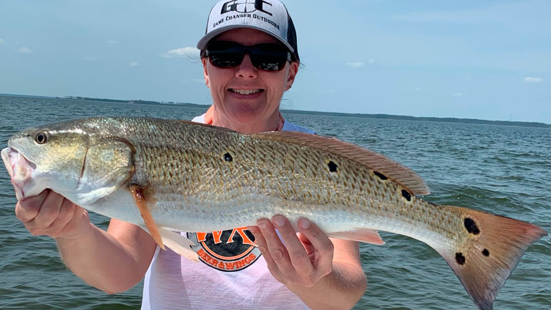 Lisa Adams' Pamlico River redfish - Carolina Sportsman