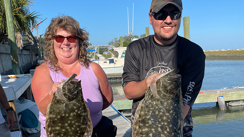 Angie Boone and Tony Grissom Jr's flounder trip - Carolina Sportsman
