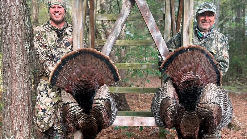 Jon Schutte and Uncle Paul double up on turkeys - Carolina Sportsman
