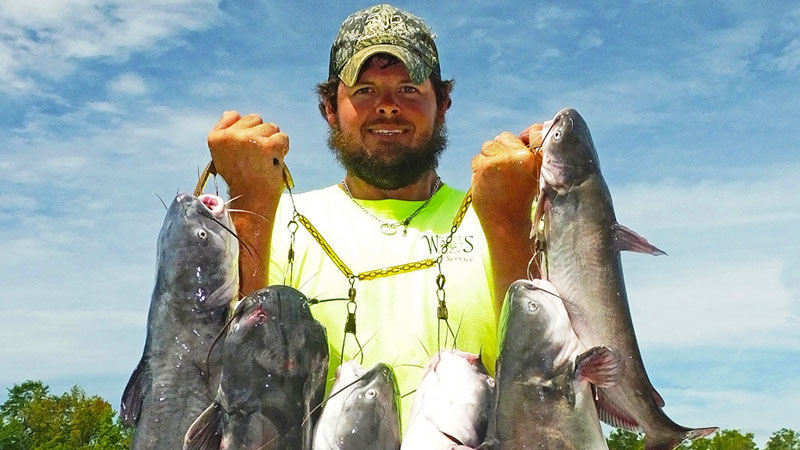 Late summer catfish holes