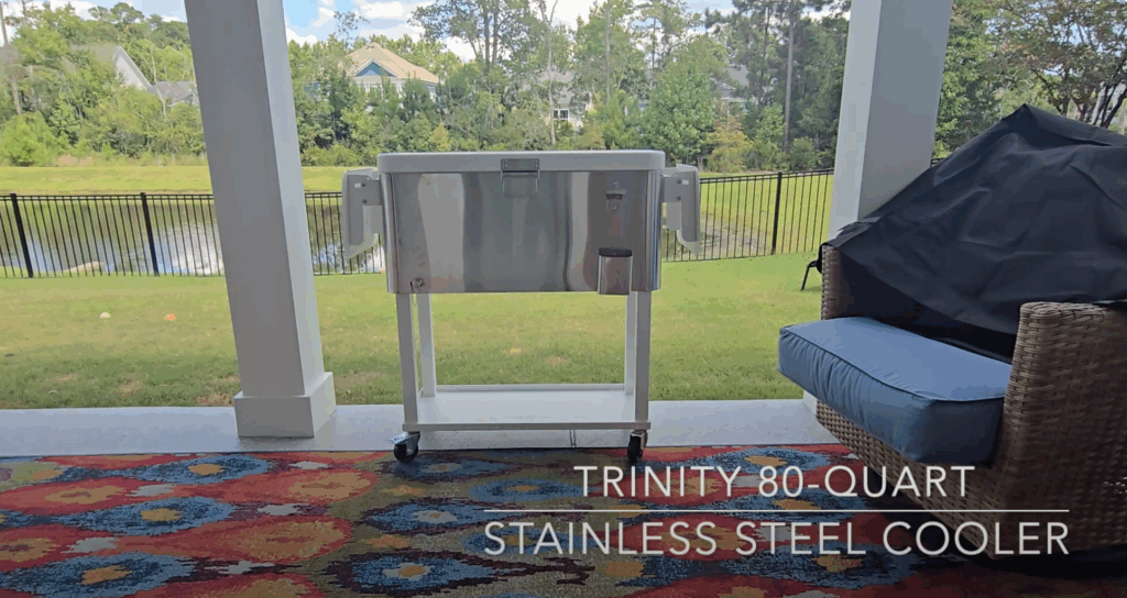 Trinity 80-quart stainless steel cooler - Carolina Sportsman